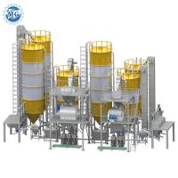 China PLC Engineer Guided Dry Mortar Production Line 200KW Power  100-120t/H for sale