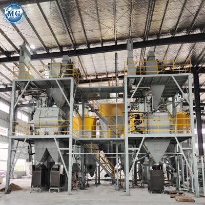 China 12m Dry Mix Mortar Plant Full Automatic Twin Shaft Paddle for sale