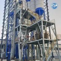 China Energy Saving Dry Mortar Mixing Machine Wall Putty Skim Coat Tile Glue 30T / H for sale