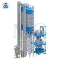 China Energy Saving Dry Mortar Mixing Machine Wall Putty Skim Coat Tile Glue 30T / H for sale