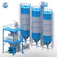China 4m Automatic Tile Adhesive Ceramic Mortar 100t / H With Forced Twin Shaft Mixer for sale