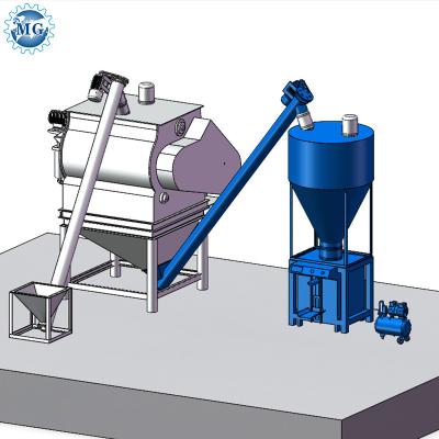 China Sand Cement Mortar Dry Mix Plant 4 - 5T/H Improved Simple 6000*3000*3200mm for sale