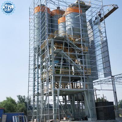 China 10 - 30T/H Full Automatic Tile Adhesive Machine 12m With Twin Shaft Paddle Mixer for sale