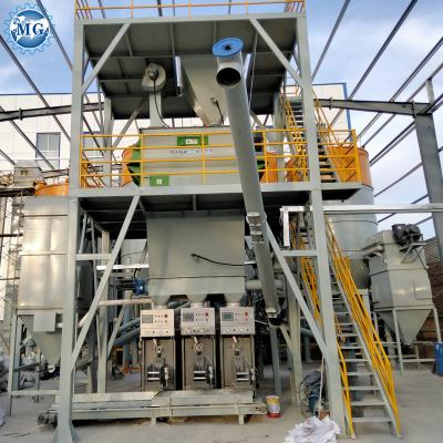 China 10T / H Dry Mix Mortar Plant Full Automatic Production Line Twin Shaft Paddle Mixer for sale