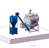 China Electronic Weighing System Dry Mix Mortar With Cement Silo Available for sale