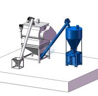 China Electronic Weighing System Dry Mix Mortar With Cement Silo Available for sale