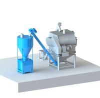 China PLC Electronic Weighing Dry Mixing Plant With Cement Silo Bag Filter Dust Collector for sale