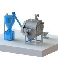 China PLC Electronic Weighing Dry Mixing Plant With Cement Silo Bag Filter Dust Collector for sale