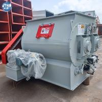 China Twin Shafts Paddle Mortar Mixer Machine Equipped Sampling Device for sale
