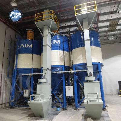 China Jumbo Bag Bulk Feeding Dry Mix Powder Mortar Mixing Plant Wall Putty Sand Cement Mixer Ceramic Tile Adhesive Making Machine for sale