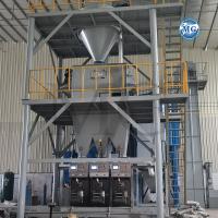 China High Efficiency PLC Control Dry Mix Powder Mortar Mixing Plant Wall Putty Sand Cement Gypsum Mixer Ceramic Tile Adhesive Glue Making Machine for sale