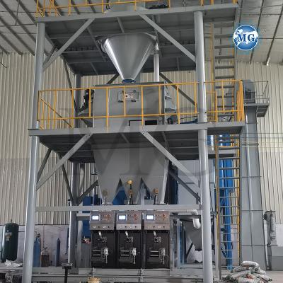 China High Efficiency PLC Control Dry Mix Powder Mortar Mixing Plant Wall Putty Sand Cement Gypsum Mixer Ceramic Tile Adhesive Glue Making Machine for sale