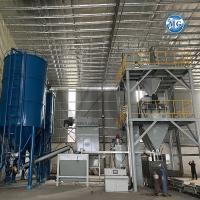 China High Efficiency PLC Control Dry Mix Powder Mortar Mixing Plant Wall Putty Sand Cement Gypsum Mixer Ceramic Tile Adhesive Glue Making Machine for sale