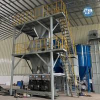 China High Efficiency PLC Control Dry Mix Powder Mortar Mixing Plant Wall Putty Sand Cement Gypsum Mixer Ceramic Tile Adhesive Glue Making Machine for sale