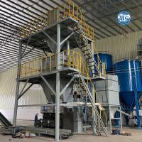 China High Efficiency PLC Control Dry Mix Powder Mortar Mixing Plant Wall Putty Sand Cement Gypsum Mixer Ceramic Tile Adhesive Glue Making Machine for sale