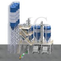 China Energy Saving Dry Mortar Mixing Machine Wall Putty Skim Coat Tile Glue 30T / H for sale