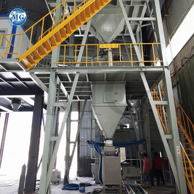 China Energy Saving Dry Mortar Mixing Machine Wall Putty Skim Coat Tile Glue 30T / H for sale