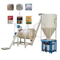 China CE Simple Dry Powder Mortar Mixer Machine Wall Putty Plaster Skim Coat Mixing Equipment Floor Tile Adhesive Manufacturing Plant for sale