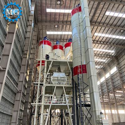 China Putty Powder Mortar Plant 25T Ceramic Tile Adhesive Mixing Production Machine for sale