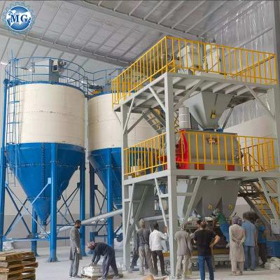 China Automatic 10-20TPH Dry Mortar Plant Sand Cement Mixer Tile Adhesive Machine for sale