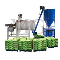 China 1-5tph Voltage Customized Dry Mix Powder Mortar Production Line Wall Putty Plaster Cement Skim Coat Mixer Tile Adhesive Glue Grout Making Machine for sale