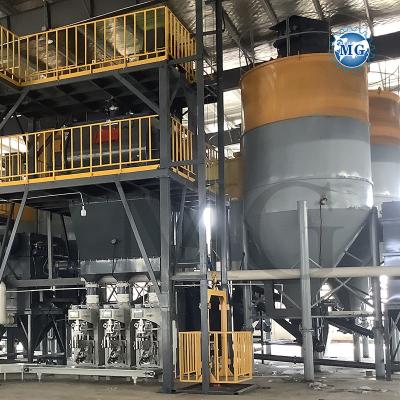 China High Speed Dosing Dry Powder Mortar Production Line Wall Putty Plaster Sand Cement Mixer Ceramic Tile Adhesive Glue Mixing Machine for sale