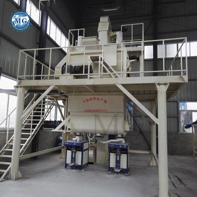 China 4-5 T/H Capacity 35 KW Power Dry Mix Powder Mortar Mixer Machine with Double Shaft Paddle Mixer for Tile Adhesive Manufacturing for sale