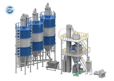 China Fast Money Earning Dry Powder Mortar Production Line Wall Putty Sand Cement Mixer Ceramic Tile Adhesive Making Machine for sale