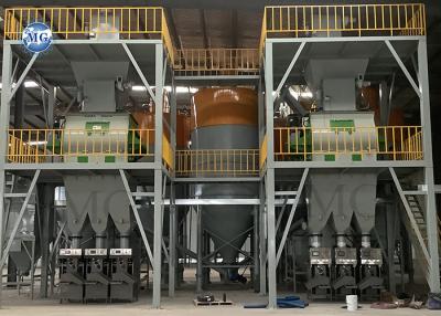 China Fast Packing Dry Powder Mortar Production Line Wall Putty Plaster Mixer Tile Adhesive Mixing Machine for sale