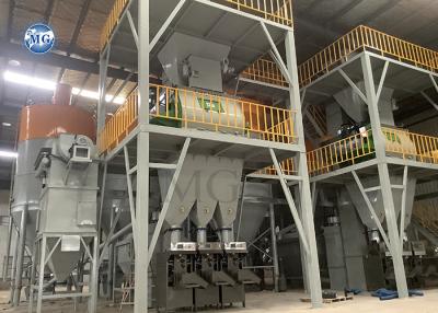 China 10-50 T / H Dry Mix Powder Mortar Plant Wall Putty Skim Coat Mixer Tile Adhesive Glue Mixing Machine for sale