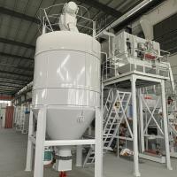 China Continuous Mixing Dry Mortar Plant equipped with Mixer and Automatic Packaging System for sale