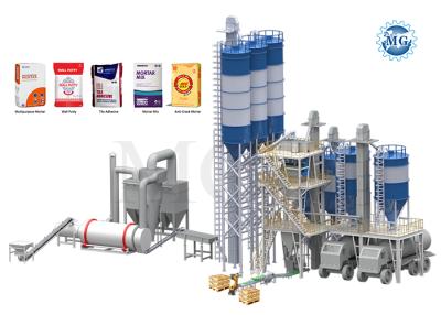 China 10-50 T/H Tower Type Dry Mortar Plant for Skim Coat and Wall Putty Production for sale