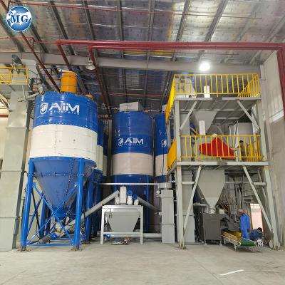 China Full Automatic Dry Mortar Production Line 10-12TPH Skim Coating Mixer Machine Plant for sale