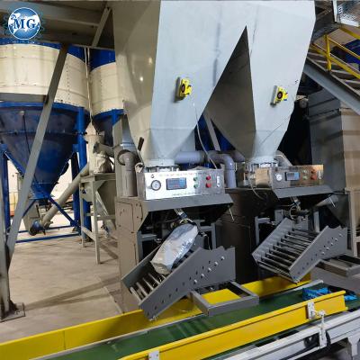 China 80-150KW Dry Mix Powder Mortar Production Line Wall Putty Sand Cement Mixer Machine Ceramic Tile Adhesive Manufacturing Plant for sale