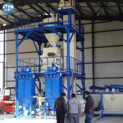 China Fast Dosing Dry Mix Powder Mortar Mixing Machine Wall Putty Sand Cement Gypsum Mixer Tile Adhesive Glue Grout Production Line for sale
