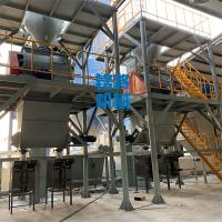 China Dry Mortar Production Line with 10-30 T/H Capacity Twin Shaft Mixer and PLC Control System for sale