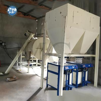 China 1-8 T/H Dry Mortar Mixing Plant Wall Putty Plaster Gypsum Mixer Tile Adhesive Glue Grout Manufacturing Plant For Sale for sale
