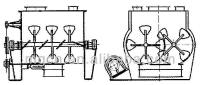 China Double Shaft Agravic Cement Dry Mortar Mixer Machine 2 - 5 T/H Capacity for sale
