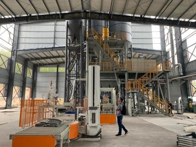 China Automatic Tile Adhesive Manufacturing Plant With Palletizing Dry Mortar Mixing Machine for sale