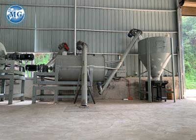 China Automatic Batching Type 2-6t/H Dry Mortar Production Line With Spiral Ribbon Mixer for sale