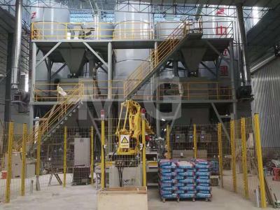 China 10-12T/H Dry Mortar Tile Grout Mixing Machine Full Automatic High Efficiency for sale