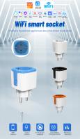 China Heat Resistant WiFi Smart Remote Control Power Socket Plug In Light Switch 240V for sale