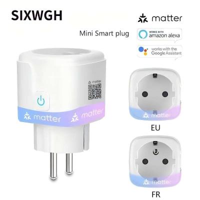 China 230V Matter Compatible Devices Smart Plug 16A EU Socket Wi Fi Protocol for sale