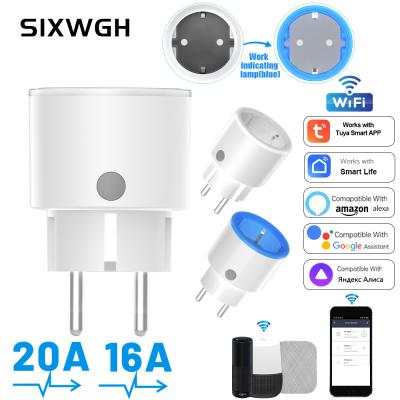 China 4400W RoHS Smart Wiring Devices EU WiFi Voice Activated Plug for sale