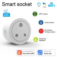 China UL94 V0 Fireproof WiFi Zigbee Plug Power Meter Energy Monitor Type M for sale