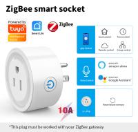 China Compact Round ZigBee Smart Plug Devices Home Hub 53mm 100V for sale
