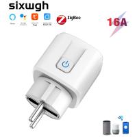 China EU 3.0 Zigbee Smart Socket Outlet Plug Power Monitor For Energy Saving 3680W for sale