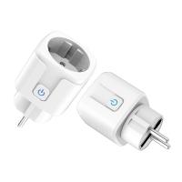 China Custom Smart Wiring Devices Zigbee Dimmer Plug Energy Monitor EU Schuko Sockets for sale