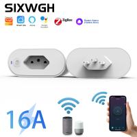China Brazil Type N ZigBee 3.0 Smart Wiring Devices Plugs Energy Saving Mesh Repeater 3520W 220V for sale
