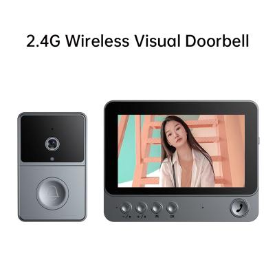 China Smart Wireless Video No Wifi Doorbell Camera Intercom System 2.4G Private Protocol for sale